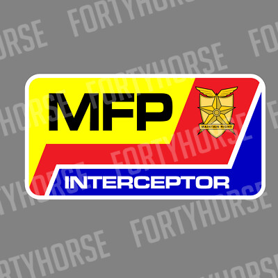 Vinyl Stickers - Mad Max - MFP Interceptor | eBay