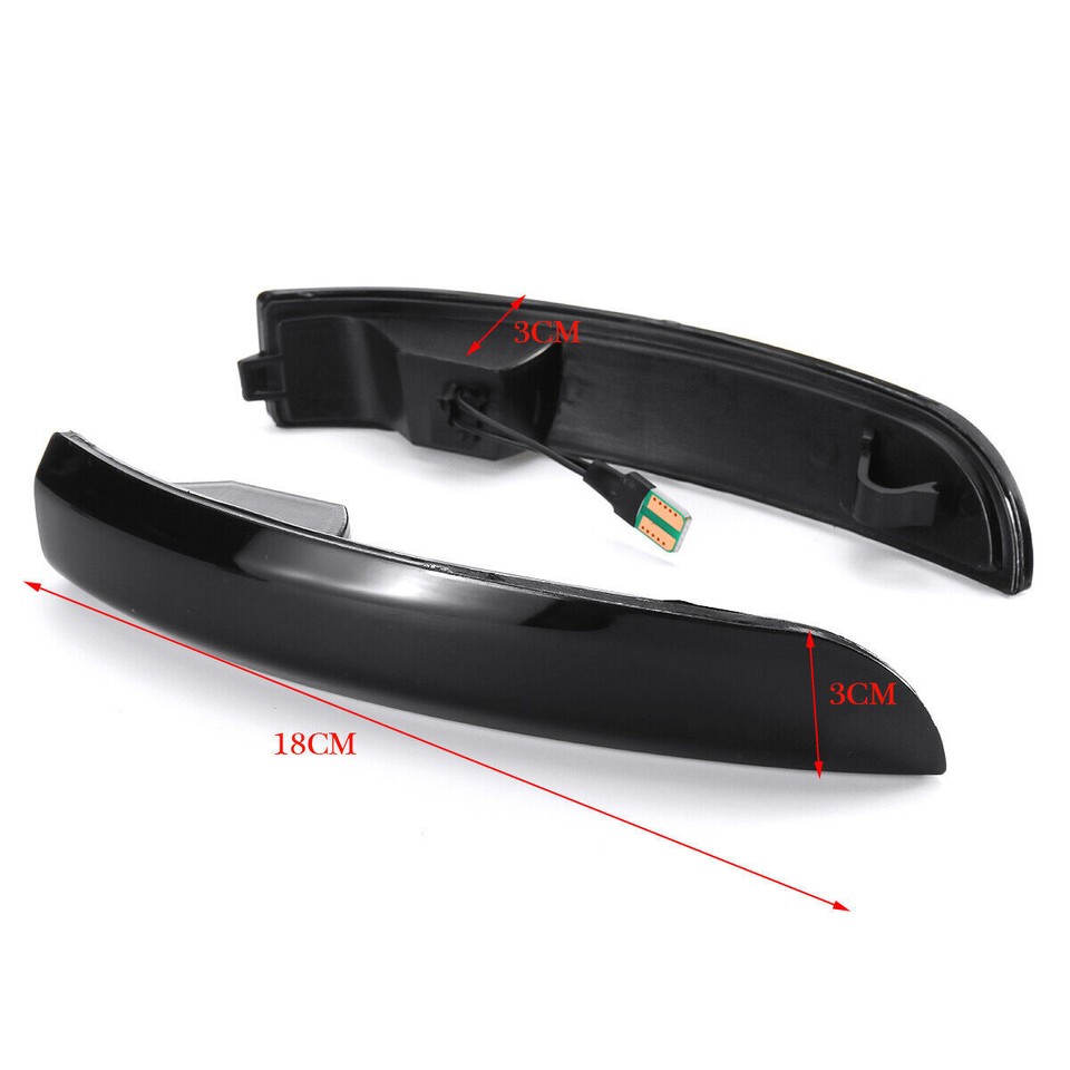 Dynamic LED Side Mirror Turn Signal Light For Ford Focus MK3 SE/ST/RS ...