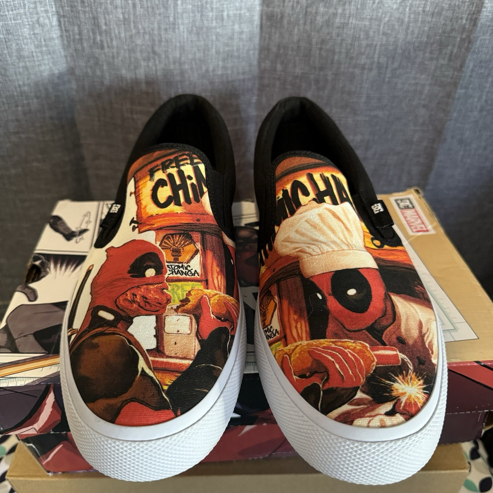 DC Shoes X Marvel Deadpool Manual Slip-on Skate Shoe… - Gem