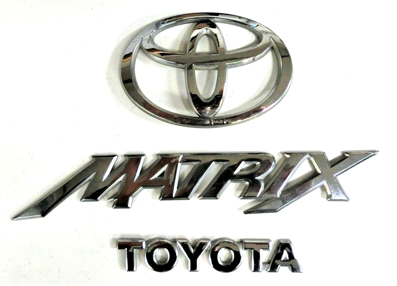 2002-08 TOYOTA MATRIX OEM 75443-02040 REAR DOOR EMBLEMS SET ⭐S1⭐1 | eBay