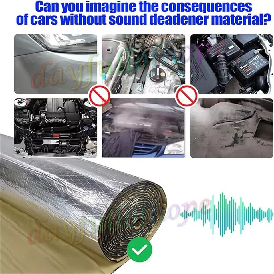 10M Sound Deadening Mat Car Firewall Heat Shield Thermal Insulation ...