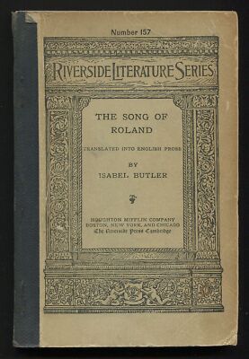 Isabel BUTLER / Song of Roland The Riverside Literature Series Number ...