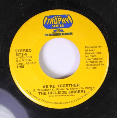 Folk 45 The Hillside Singers - We'Re Together / I'D Like To Teach The ...