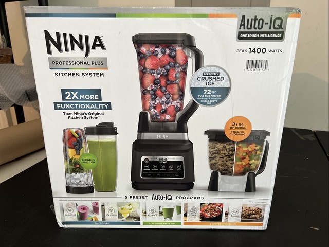 NINJA PROFESSIONAL PLUS KITCHEN BLENDER SYSTEM & 8-CUP FOOD PROCESSOR ...