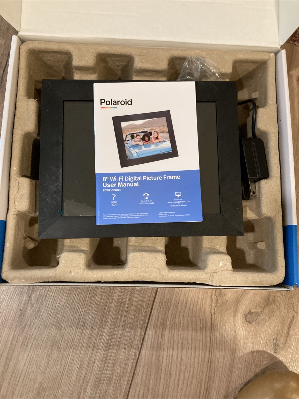 🖼️ Polaroid 8” Wi-Fi Digital Picture Frame – Black – New in Box (PDWX ...