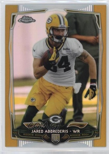 2014 Topps Chrome Gold Refractor /50 Jared Abbrederis #130 Rookie RC | eBay