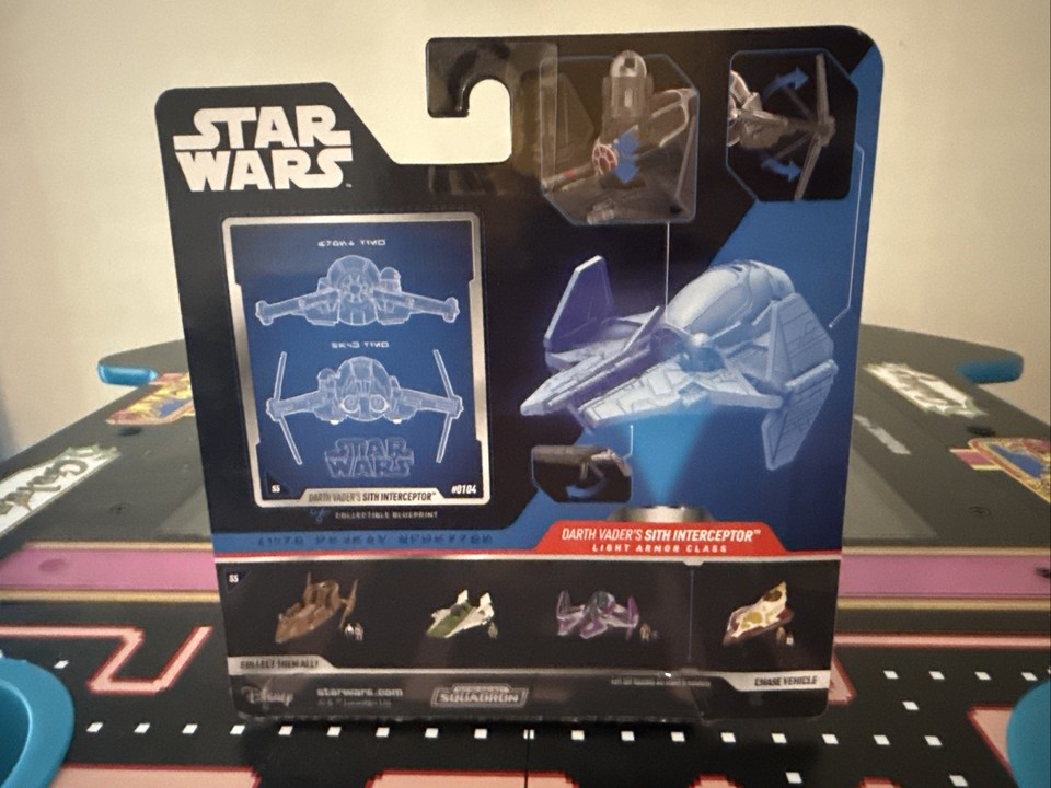 RARE Star Wars Micro Galaxy Squadron Darth Vader's Sith Interceptor ...