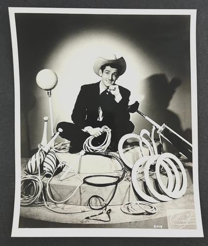1950s Gary Strong One-Man Juggling Act Cowboy Whip Unicycle Vintage ...