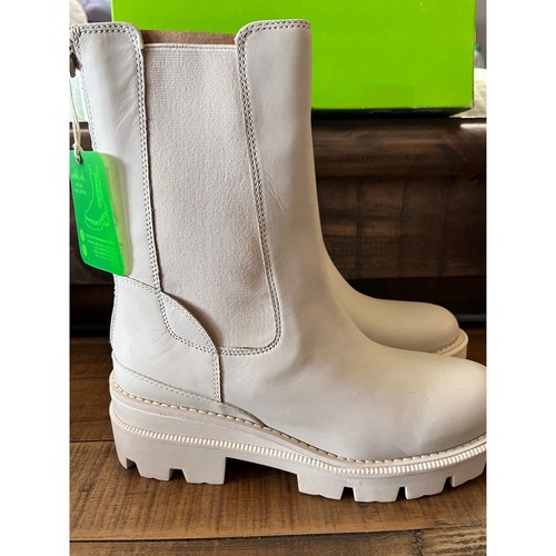 SAM EDELMAN Women's Genia Chelsea Boot in Ivory color Leather Sz 8 NEW ...