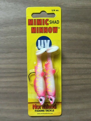 Northland Fishing Tackle - UV Mimic Minnow® Shad - Pink Tiger | eBay
