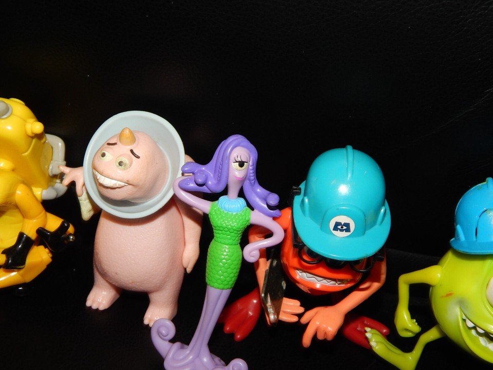 Monsters Inc Mike & ROZ Slug Pvc Figure 4" Disney Figurine Cake Topper ...