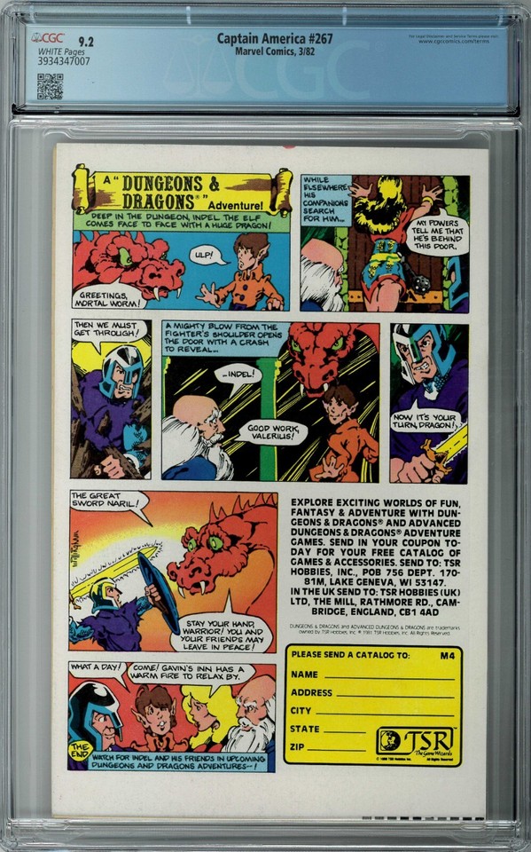 Captain America #267 CGC 9.2 (Mar 1982, Marvel) Mike Zeck, Tigra, 1st ...