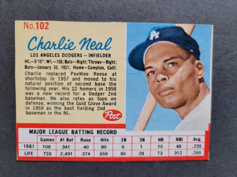 1962 POST CEREAL BASEBALL CARDS Pick your Player Complete your set #101 ...