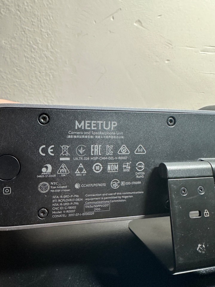 Logitech Meetup 960-001101 Video Conferencing Camera- complete w/ac ...