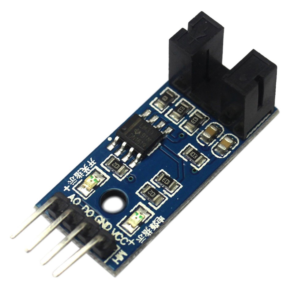 Infrared Speed Sensor Slotted 4 Pin Optical Photoelectric Module LM393 ...