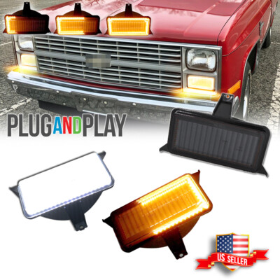 For Chevrolet GMC Pickup Truck Smoke Switchback LED Signal Blinker ...