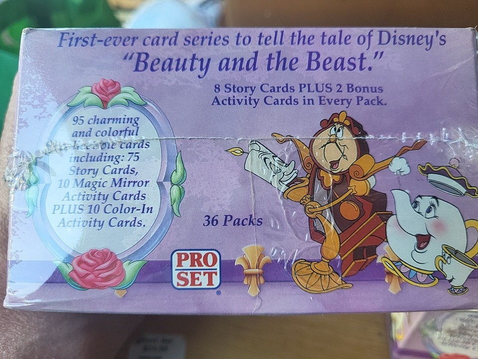 Sealed 1992 Disney's Beauty and the Beast Story Cards ProSet Box | eBay