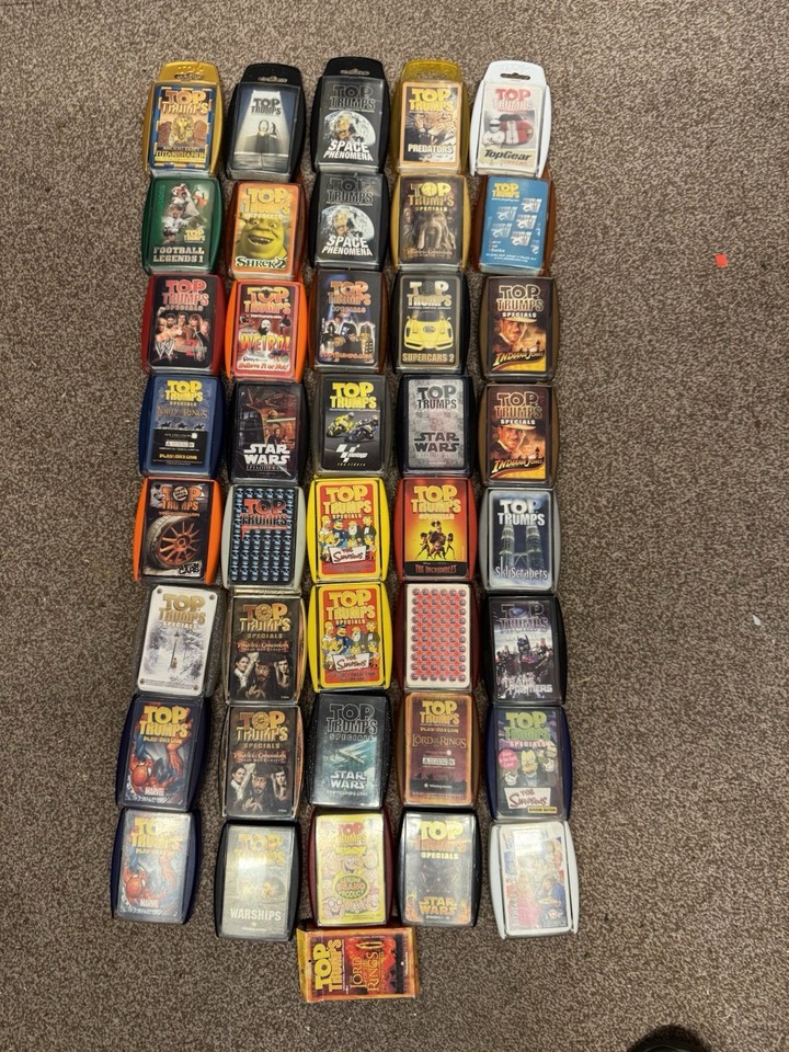 Top trumps Cards - Various titles - Select from the drop down menu ...