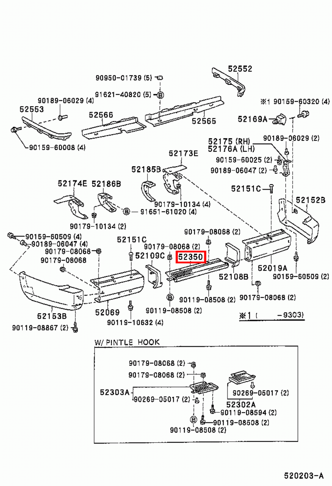 Genuine Toyota LandCruiser VDJ78 VDJ76 RJ77 RJ73 RJ70 Rear Bumper Step ...