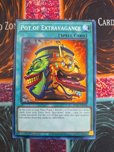 Yu-Gi-Oh! TCG Pot of Extravagance SDAZ-EN028 Common 1st Edition Near ...