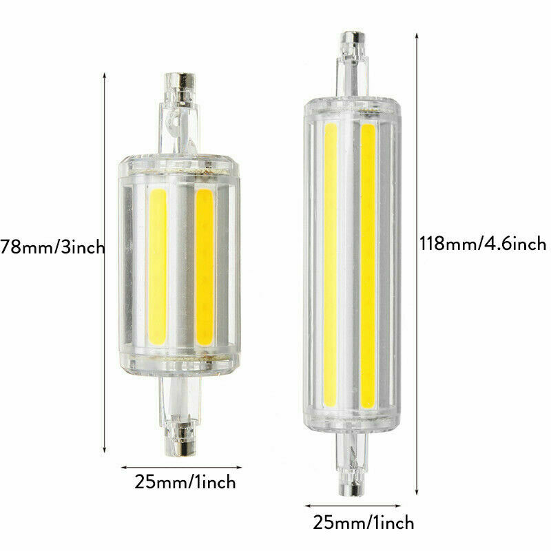 Dimmable R7S Led Light Bulbs 10W Cob 78Mm Tube 20W Energy Saving Long ...