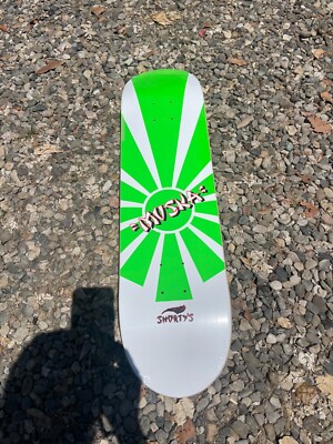 Shorty's Chad Muska Green Rising Sun reissue Skateboard Deck kamikaze ...