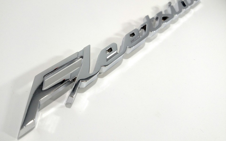 (1) 1958-59 Chevy Truck Fleetside Rear Bed Script Chrome Emblem w ...