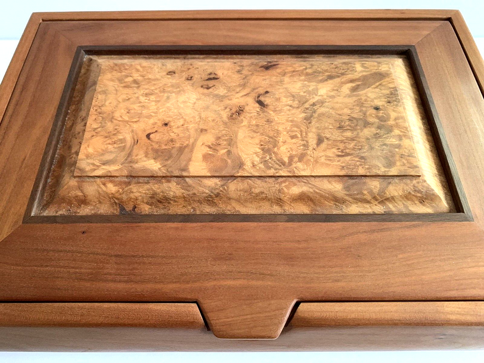 Steve Smith Artisan USA Handmade Wooden Jewelry Box "The Bevel" VERY ...