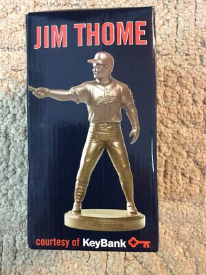 Jim Thome Cleveland Indians Bronze Replica Stat. SGA 8/2/14 New in Box ...