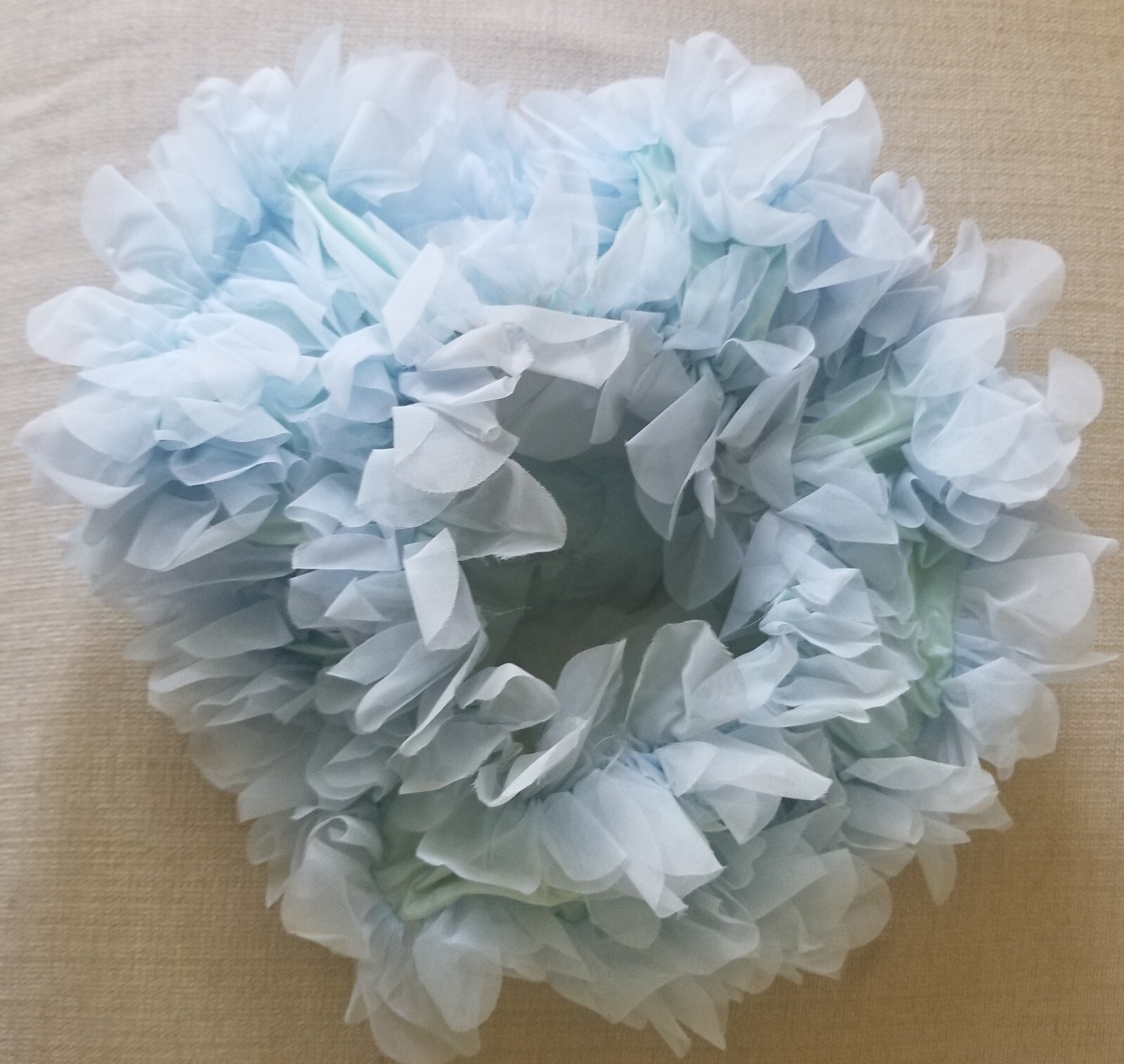 Vintage Fabulous 1950's Large Powder Blue Ruffle Show… - Gem