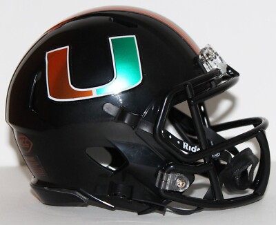 2021 Miami Hurricanes Custom Riddell Mini Helmet vs NC State | eBay