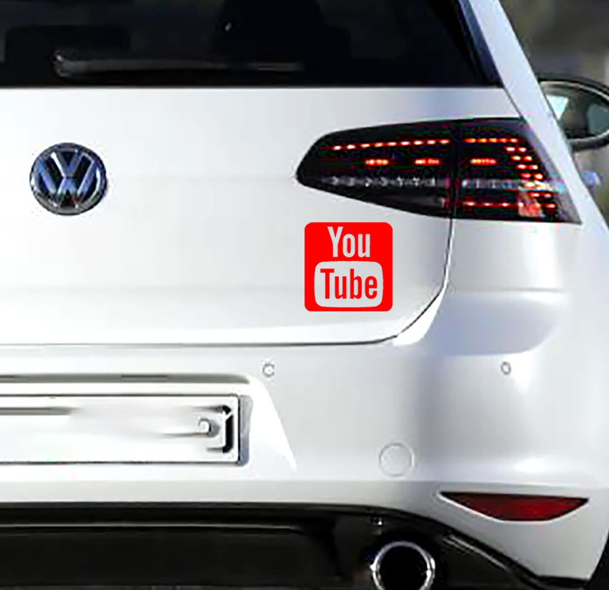 2 x YouTube Sticker SET 14,5x14,5 GROß You Tube Aufkleber Autosticker ...