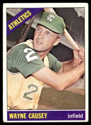 1966 Topps Wayne Causey #366 Kansas City Athletics Baseball Card | eBay
