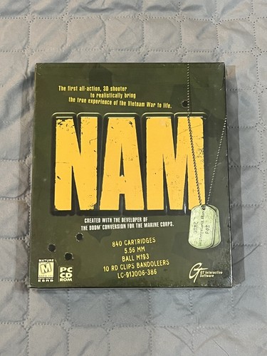 NAM Big Box GT Interactive Software Brand New SEALED Vintage Game CD ...