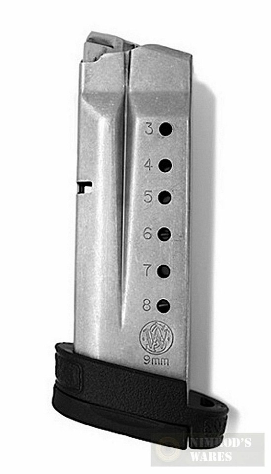 TWO Smith & Wesson M&P SHIELD MAGAZINES 9mm 8-Rounds 19936 S&W FAST ...