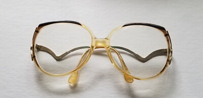 1970's Italian Vintage Glasses Large Oversized Two Tone Plastic Metal ...