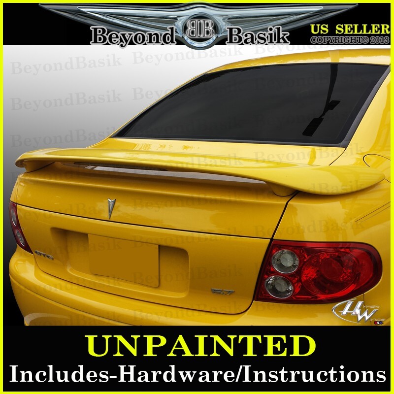 For 2004 2005 2006 Pontiac GTO Factory Style Spoiler Trunk Wing W/LED ...