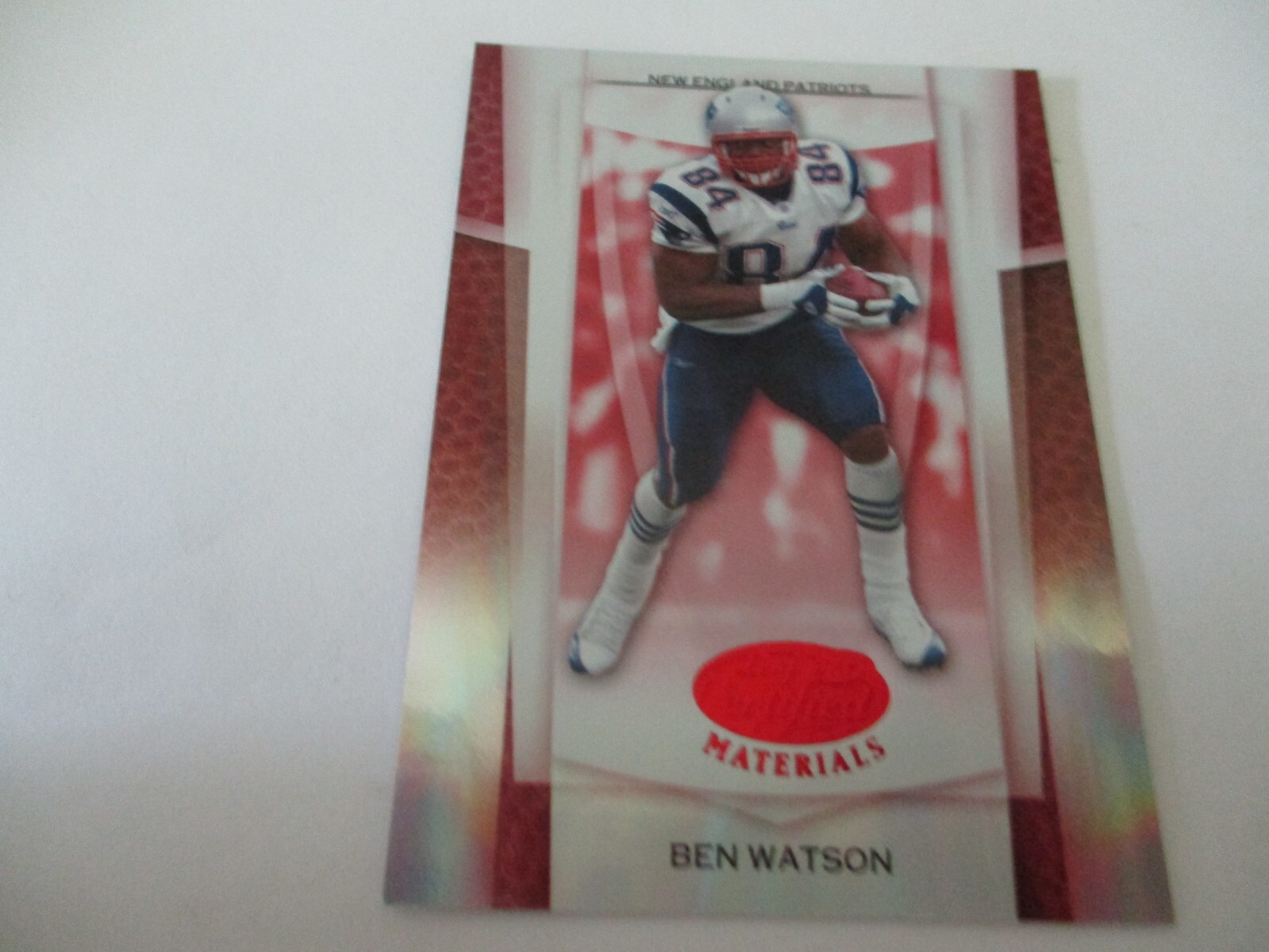 2007 Leaf Certified Materials Red Foil Ben Watson Card #87 Serial #29/ ...