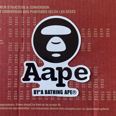 Aape By A Bathing Ape Classic Logo Decal Sticker | eBay