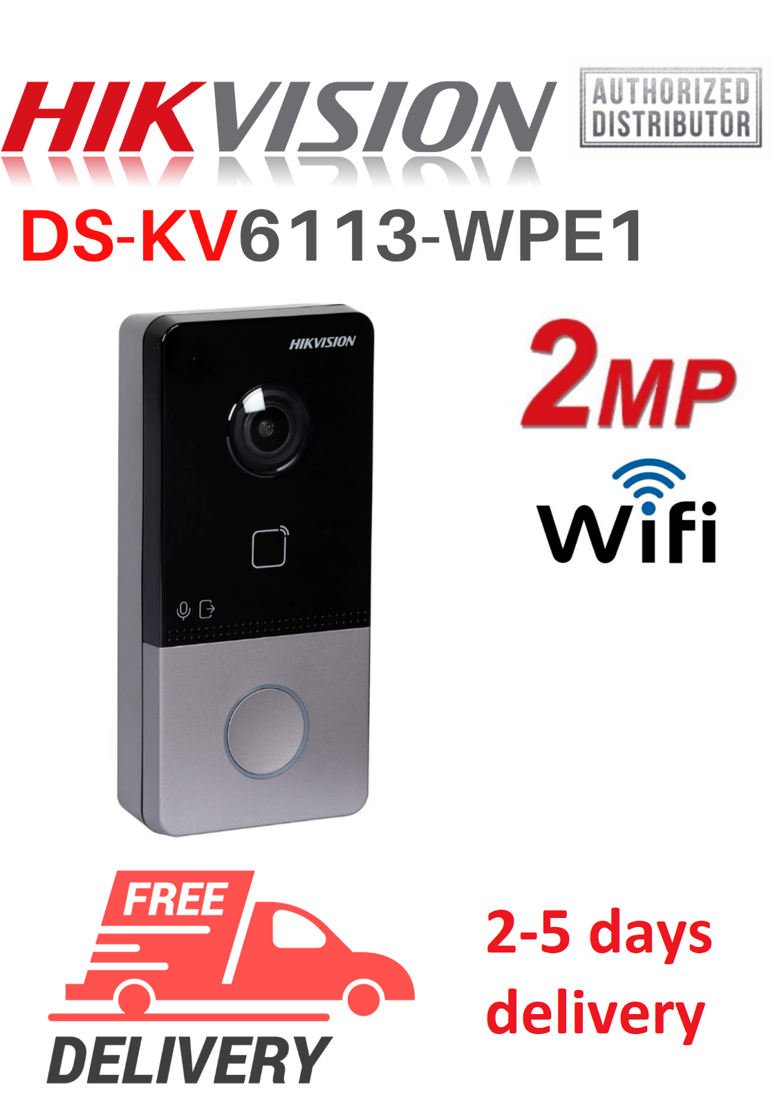 Hikvision Doorphone IP Door entry DS-KV6113-WPE1 original NEW intercom | eBay