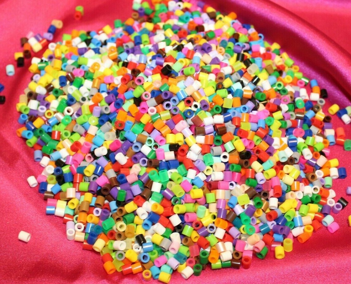 Mini Perler Bead Bag, 7 Basic Color Group (D Blue, D Green, Red Perler ...