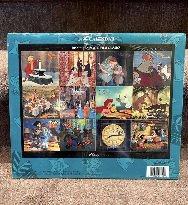 Walt Disney Wall Calendar New Sealed - 1997 Animated Film Classics | eBay