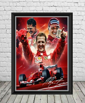 Michael Schumacher Signed Photo Print Autographed Formula 1 Memorabilia ...