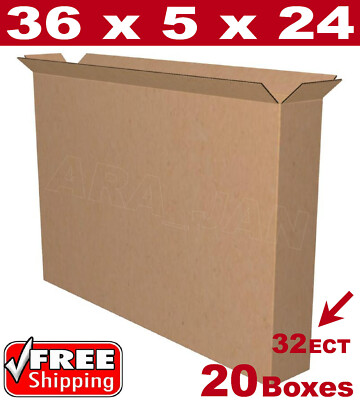 20 - 36x5x24 Cardboard Boxes Mailing Packing Shipping Box Corrugated ...