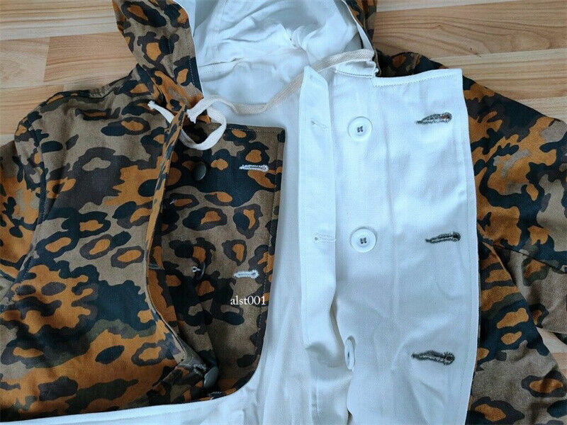 WW2 GERMAN AUTUMN OAK LEAF CAMO WINTER REVERSIBLE PARKA WWII Repro ...