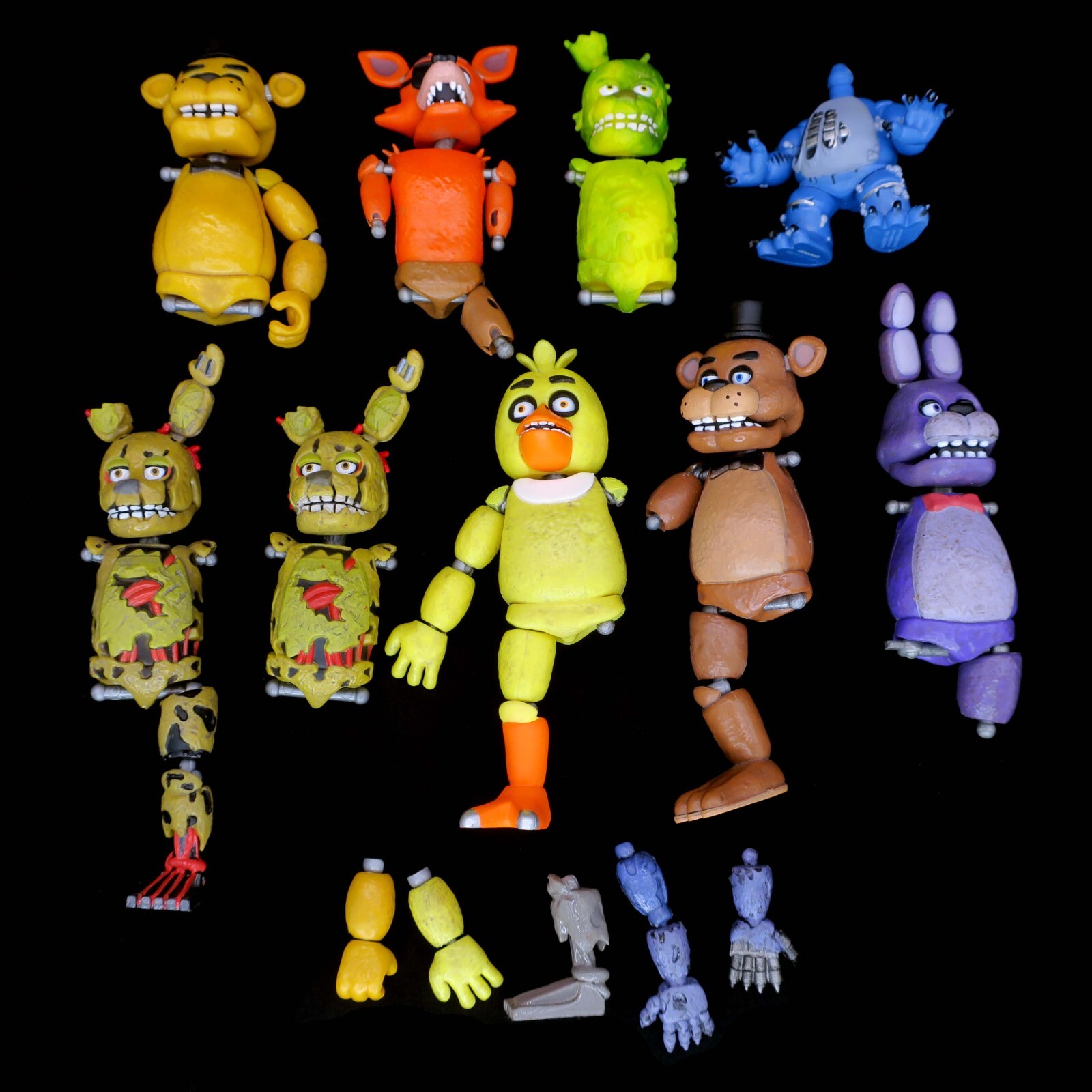 Funko Five Nights at Freddy's FNAF Figure Lot Parts Foxy, Springtrap ...