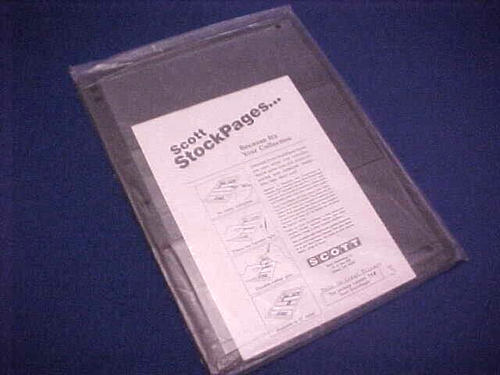 10 Scott Black Single Side 3 Row Stock Sheets | eBay