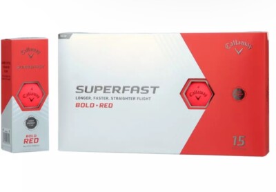 Superfast BOLD 2022 Golf Balls, Red, 15 Pack - Brand New - Free ...