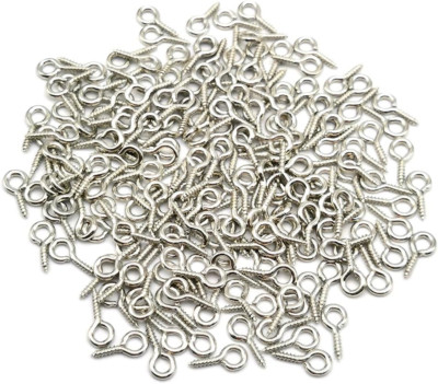 400 Pack Small Screw Eye Pins Eye Hooks Screw 10 X 5Mm Mini Screw Eye ...