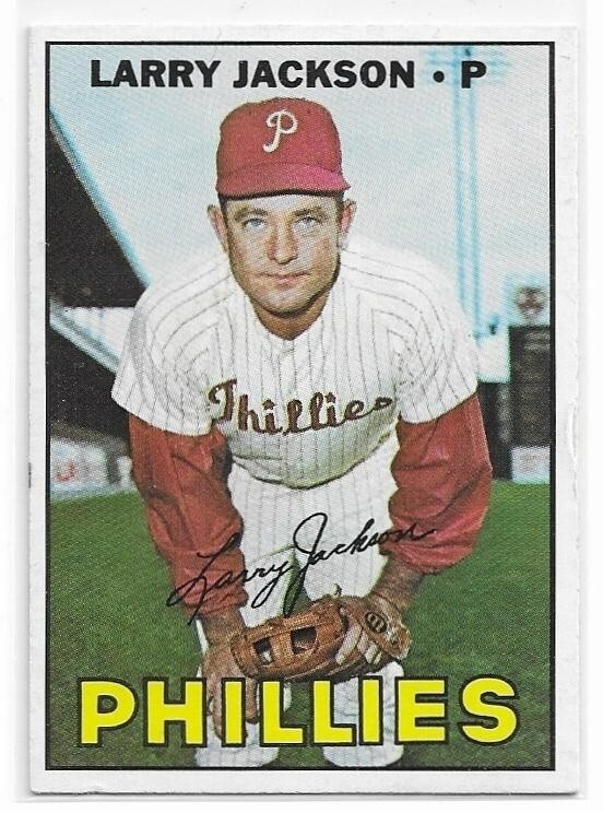 LARRY JACKSON 1967 Topps Baseball card #229 Philadelphia Phillies EX | eBay